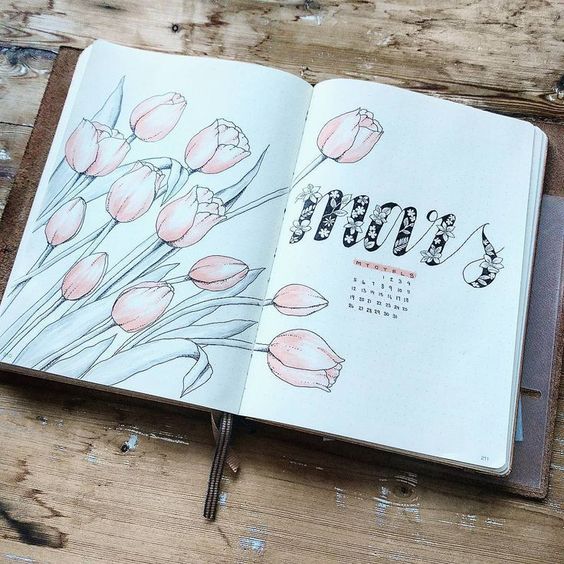 BULLET JOURNAL: Ideias de Capas MARÇO - BLOG ALINE RIBEIRO