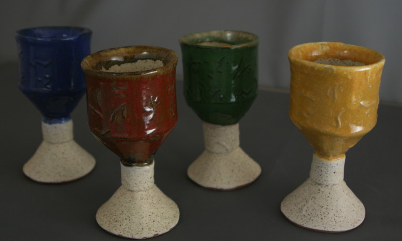 A Handful Of Clay: Ceramic Stemmed Goblets