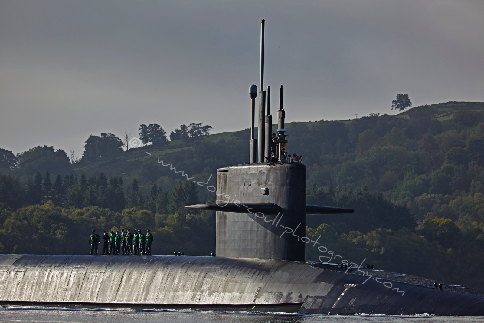 Dougie Coull Photography: US Navy Ohio Class Submarine at Faslane