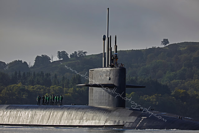 Dougie Coull Photography: US Navy Ohio Class Submarine at Faslane