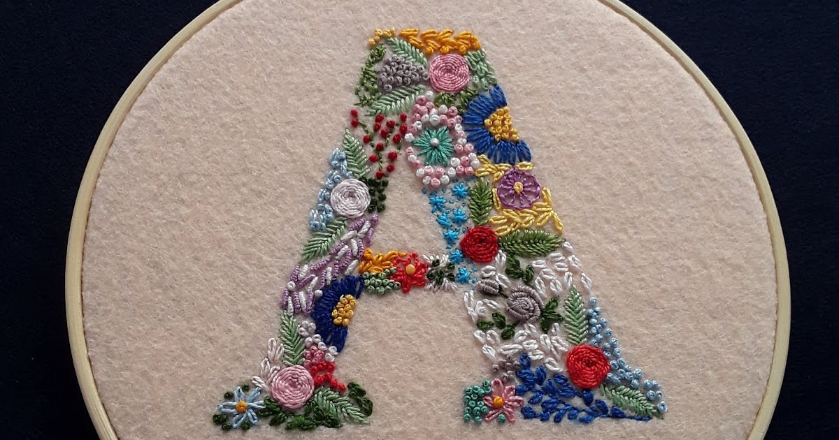 El bastidor de Mamá: Letras bordadas