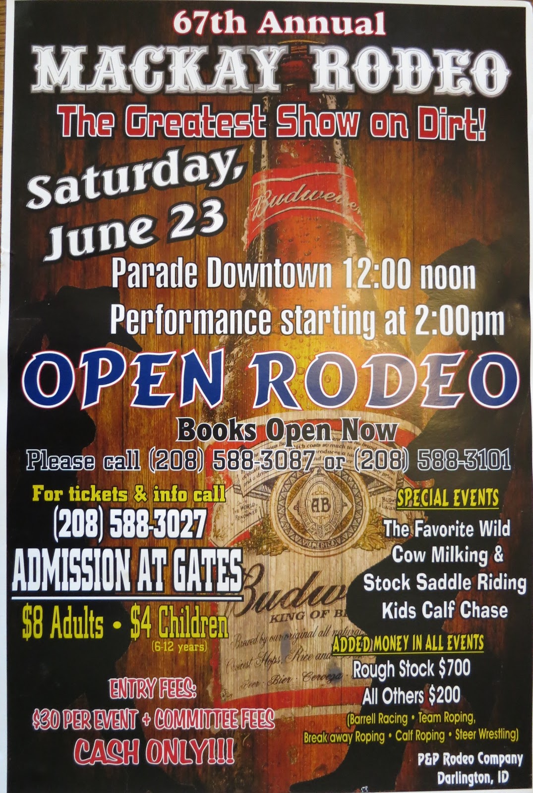 Mackay, Idaho 83251: Come to the 67th Mackay Idaho Rodeo, Saturday June ...