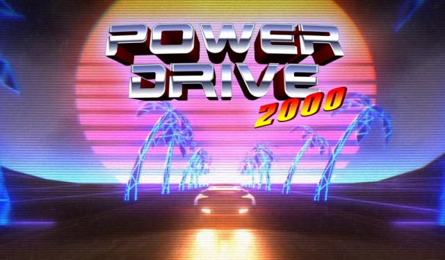 Indie Retro News: Power Drive 2000 - Trippy 80's racer gets a demo and game play trailer