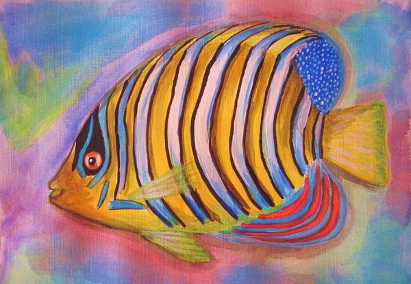 Aveline Daniel Paintings: Angelfish