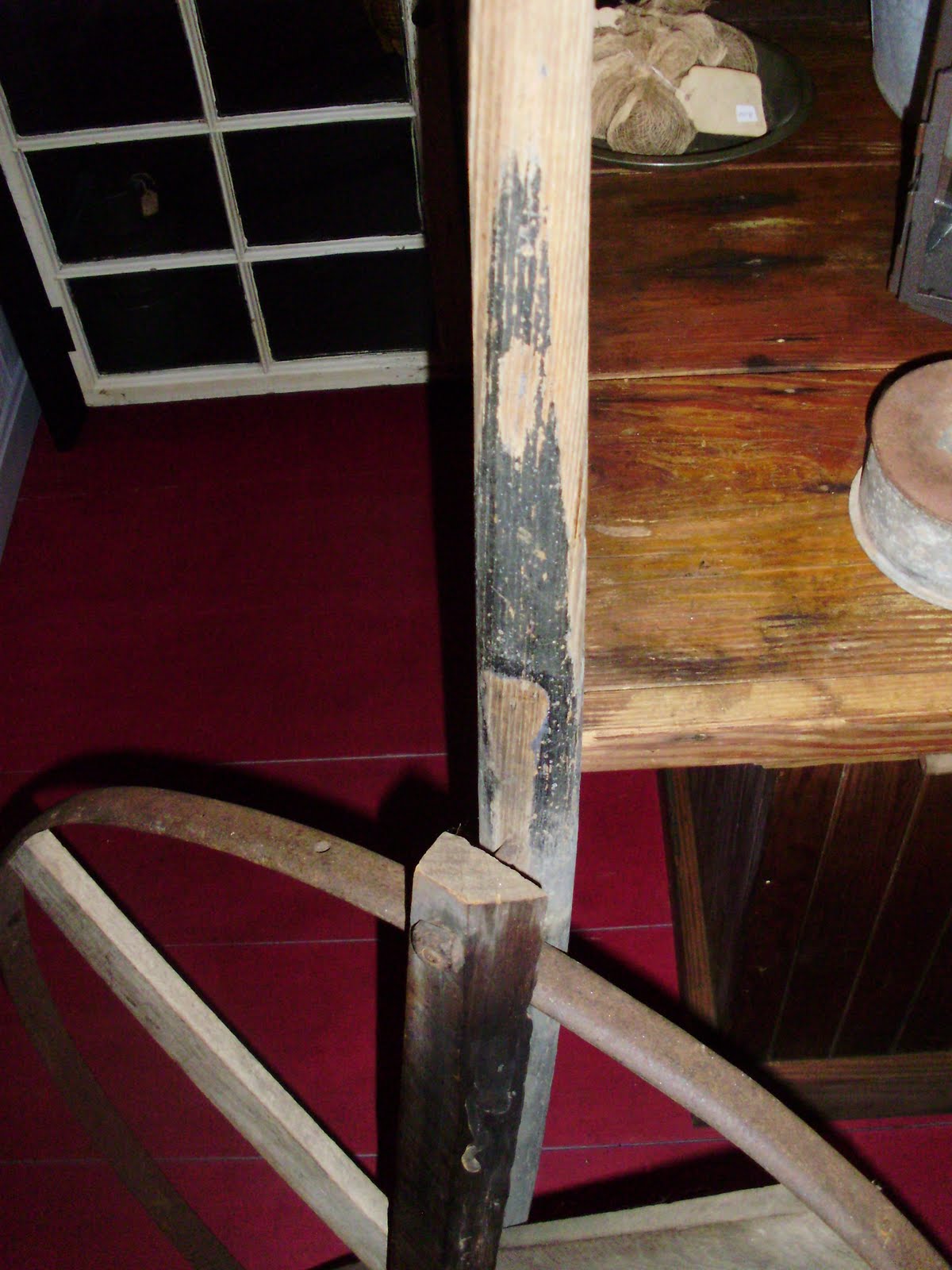 Log Cabin Antiques & Gifts: Primitive measuring wheel
