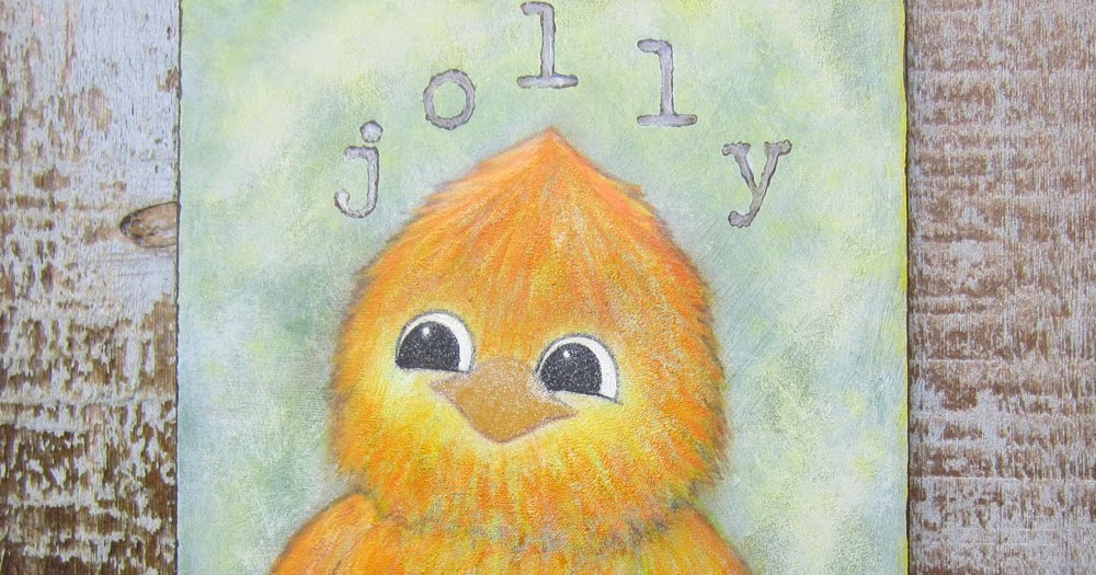 peaceofpi studio: Jolly Orange Bird Painting