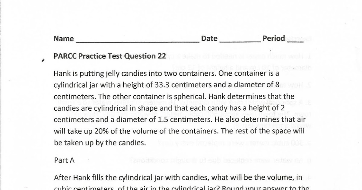 Geometry, Common Core Style: PARCC Practice Test Question 22 (Day 165)