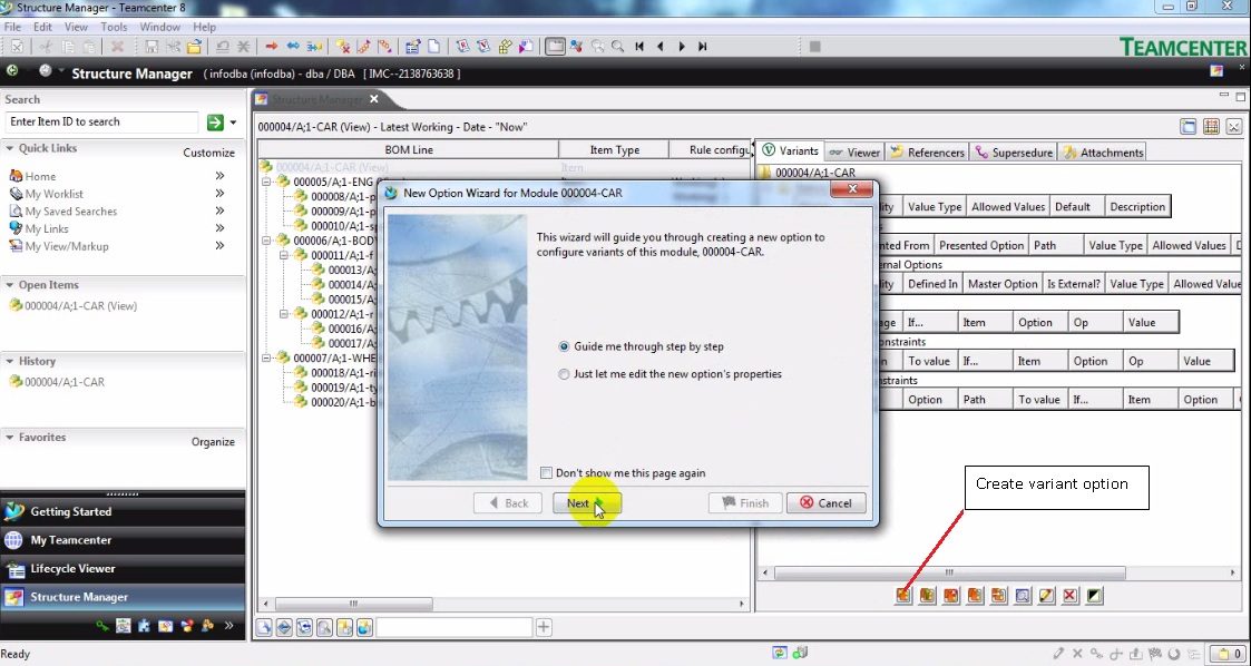 Plmteamcenter Variant Management Bom In Teamcenter