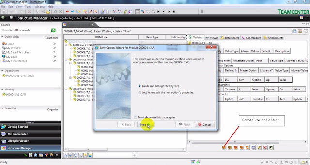 PlmTeamcenter: Variant Management BOM in Teamcenter