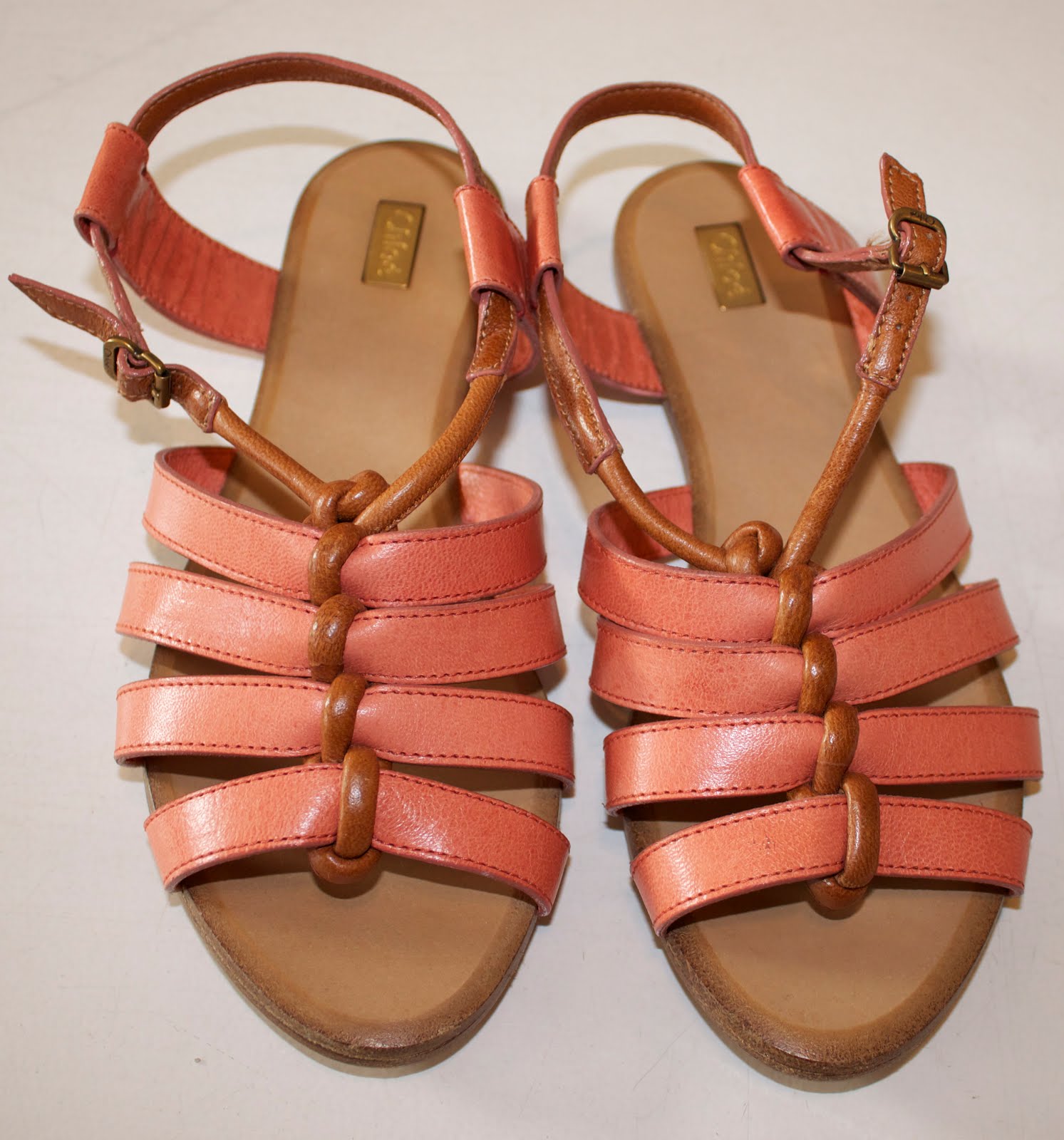 Chloe multi strap coral sandal : holly willoughby legs