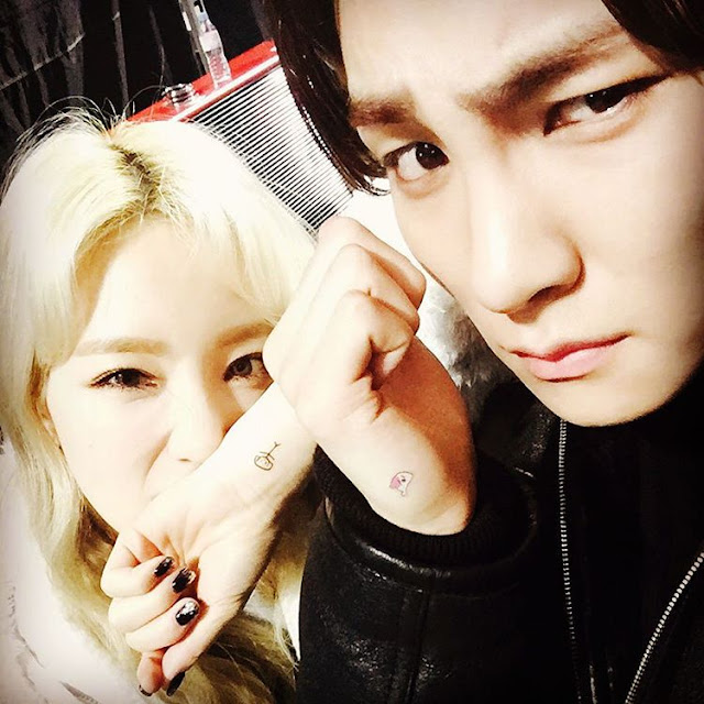 SNSD TaeYeon shows off her cute tattoo with SHINee's Key - Wonderful ...