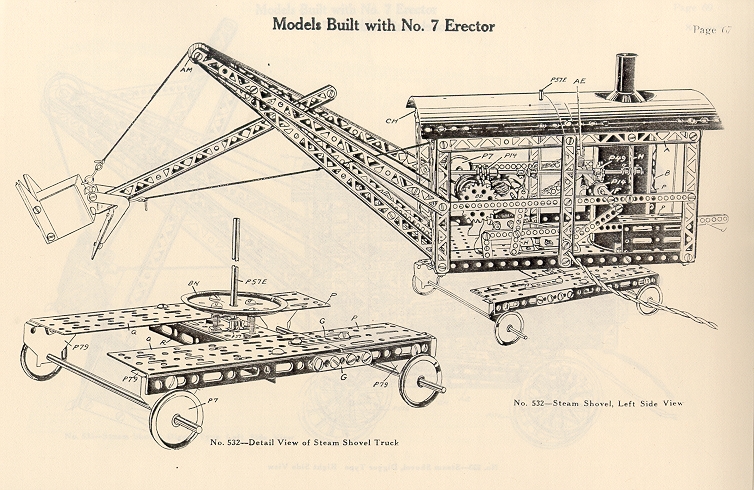 Construction Toys: Erector Set Plans: Crane