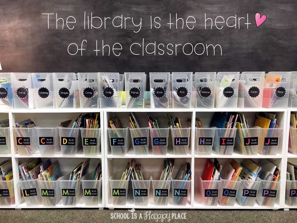 School Is a Happy Place: Classroom Library Made Simple (Including FREE ...