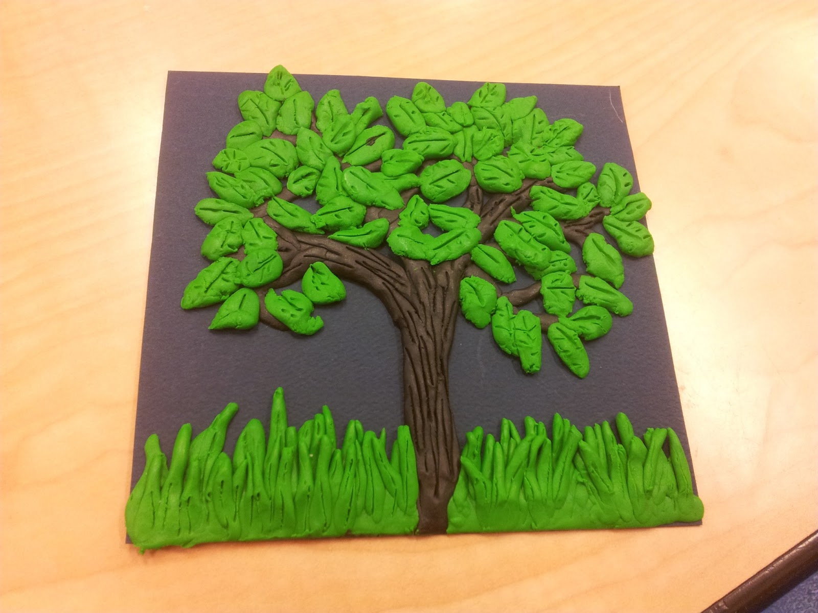 Creativity has no bounds: Tree - plasticine art