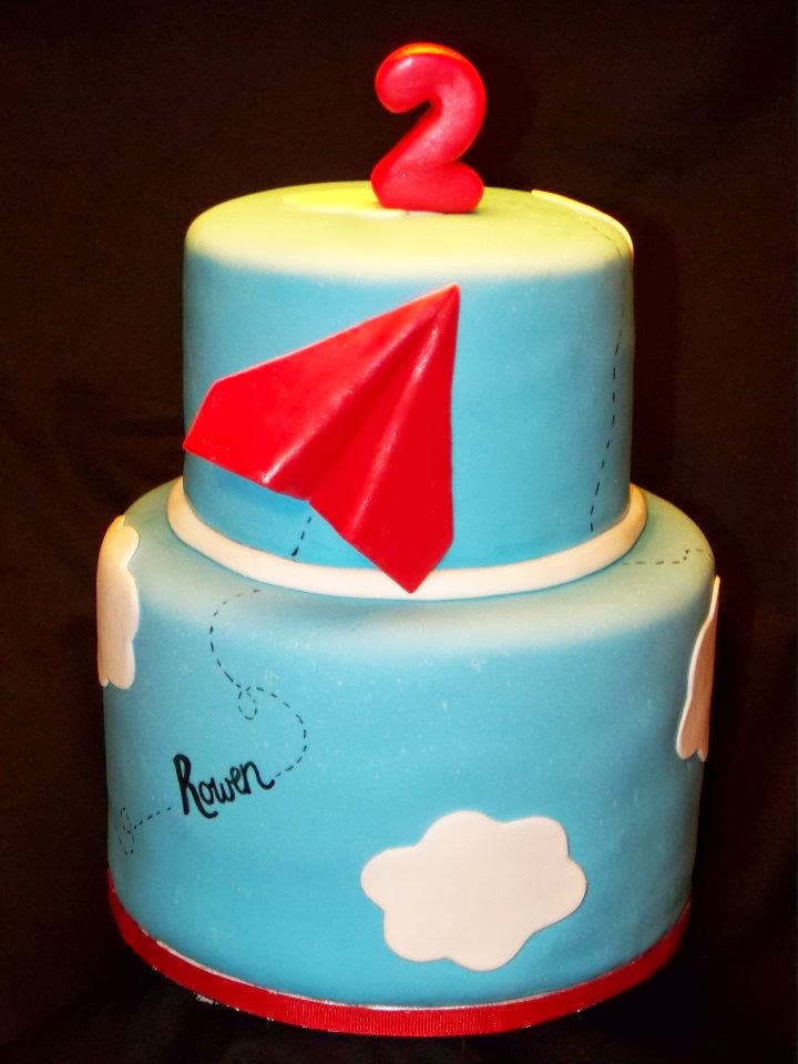 Cakes by Kristen H.: Paper Airplane theme cake