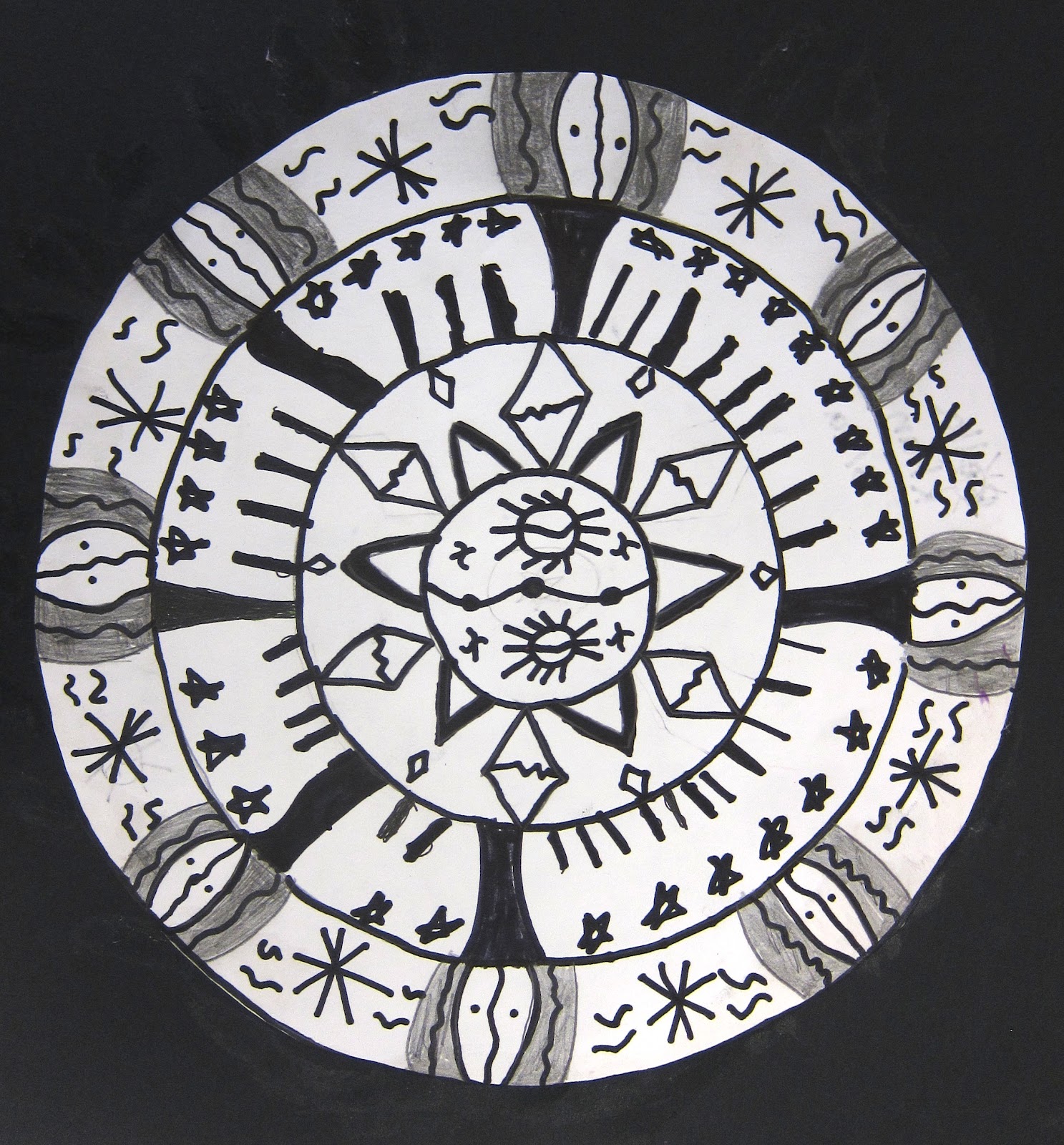 Art is Basic-- Art Teacher Blog: 3rd Grade Radial Designs