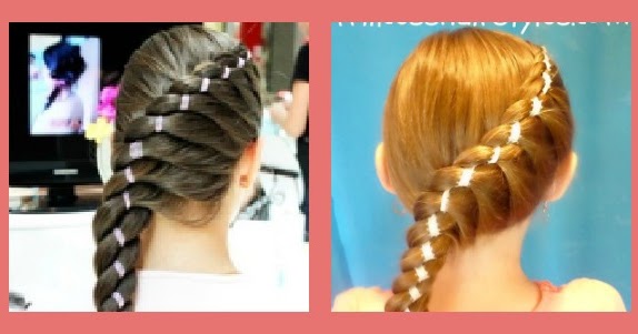 Diagonal Twist Braid With Ribbon Hairstyle | Hairstyles For Girls ...