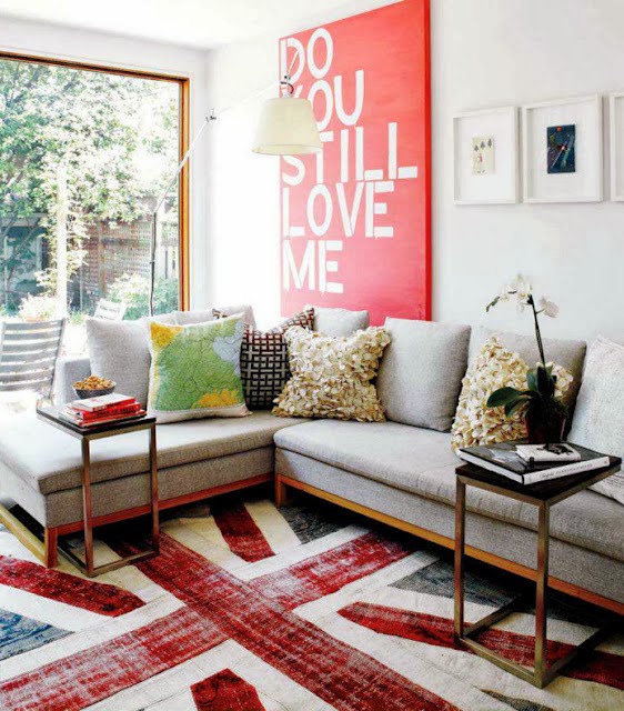 Salas decoradas con banderas