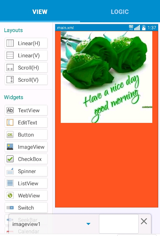 Create Imageview with rounded corners in Sketchware Create Imageview with rounded corners in Sketchware