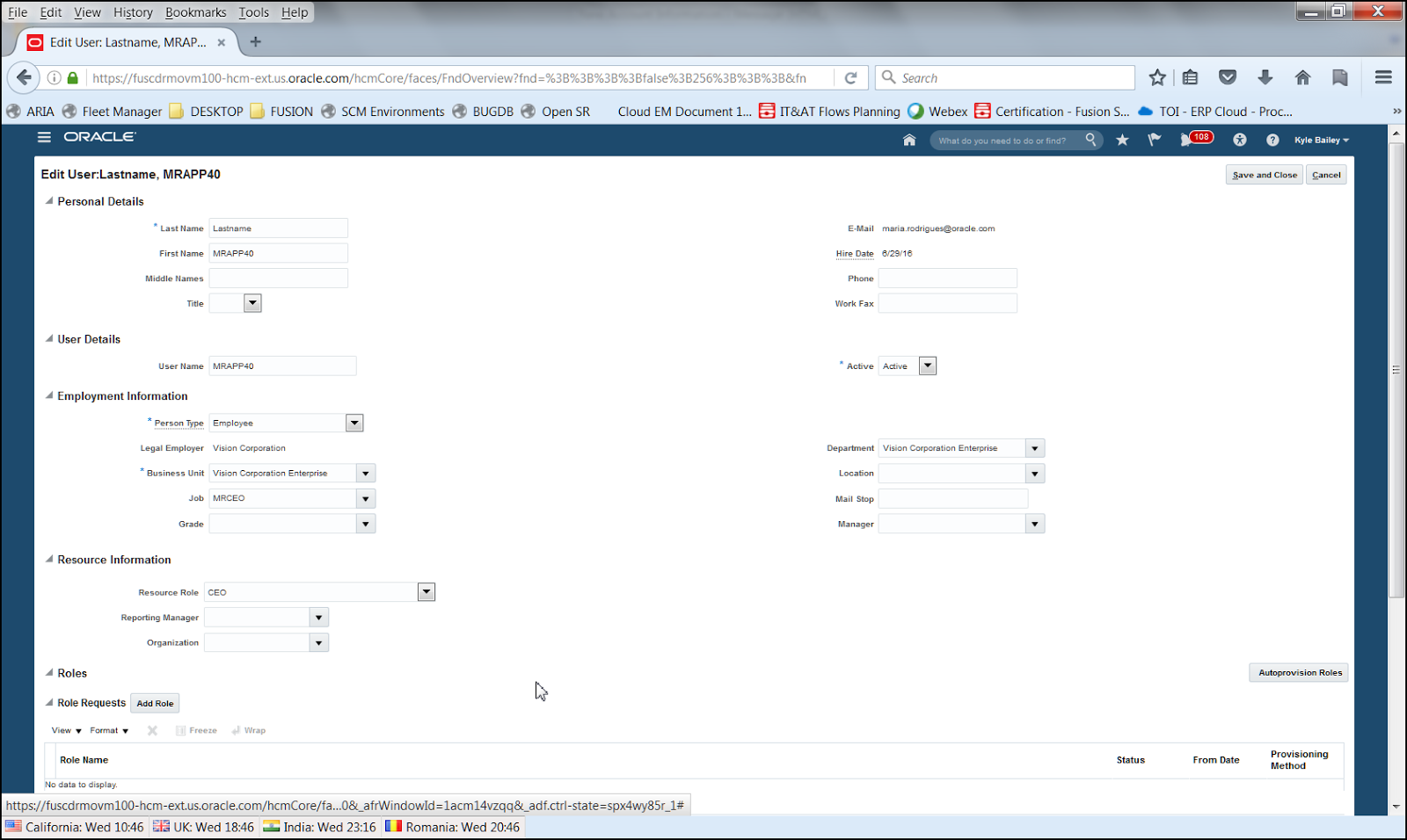 How to create Custom Job Role in Oracle Fusion Application: Job Level ...