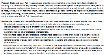 Fair Housing Disclosure / Notice / Website Requirements - Effective ...