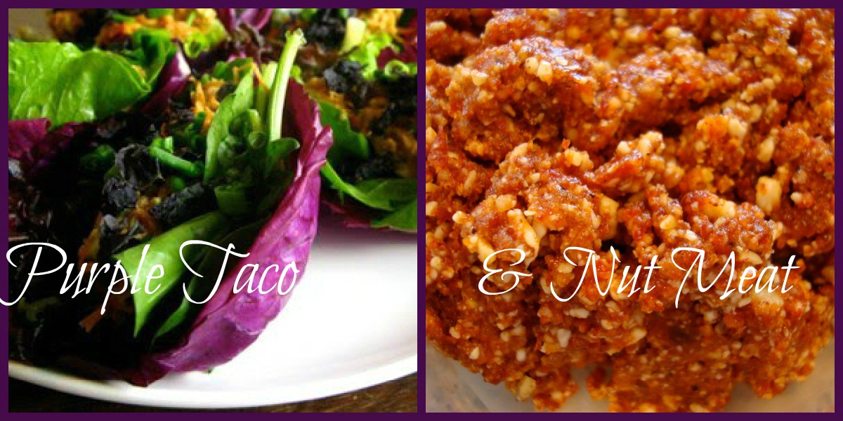 Wickedly Delicious Foods: Nut Meat & Purple Cabbage Taco Shells