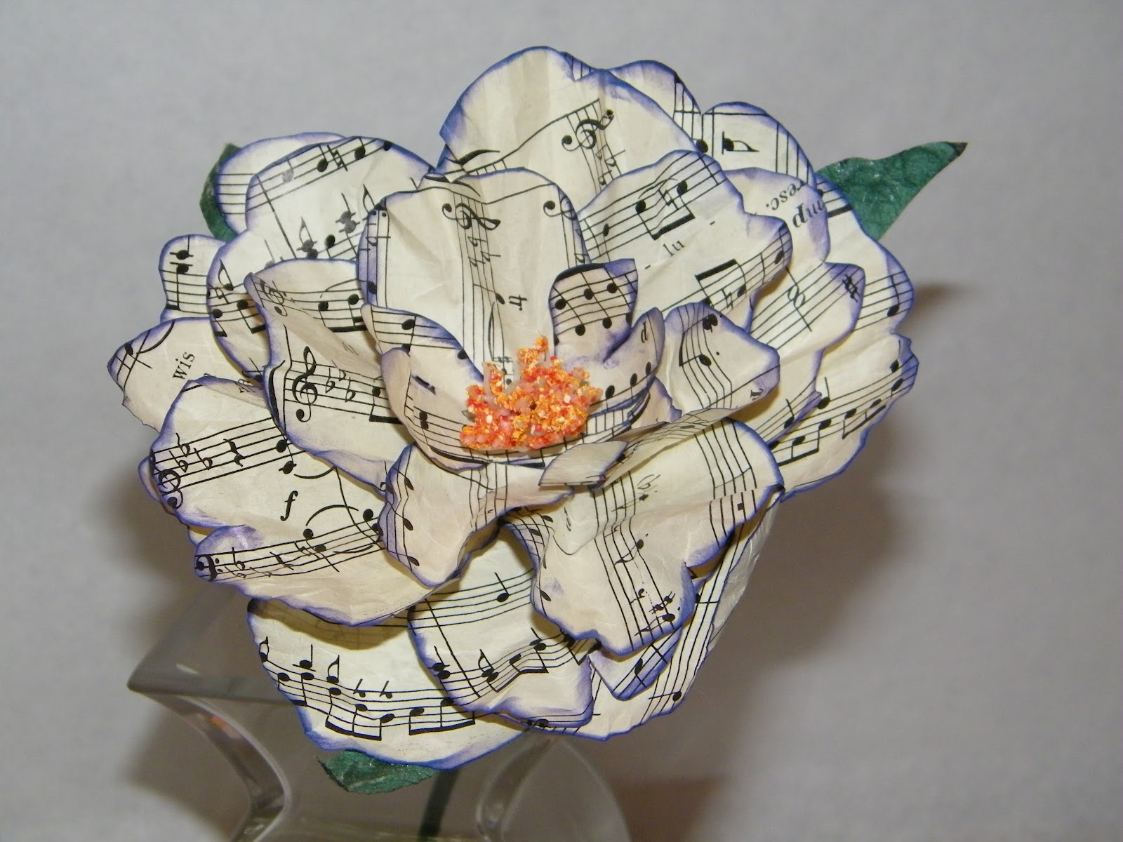 Bea's Blooms: Beautiful Music Paper Blooms