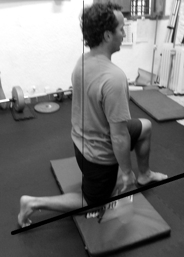 RHB : Posición de semi arrodillado