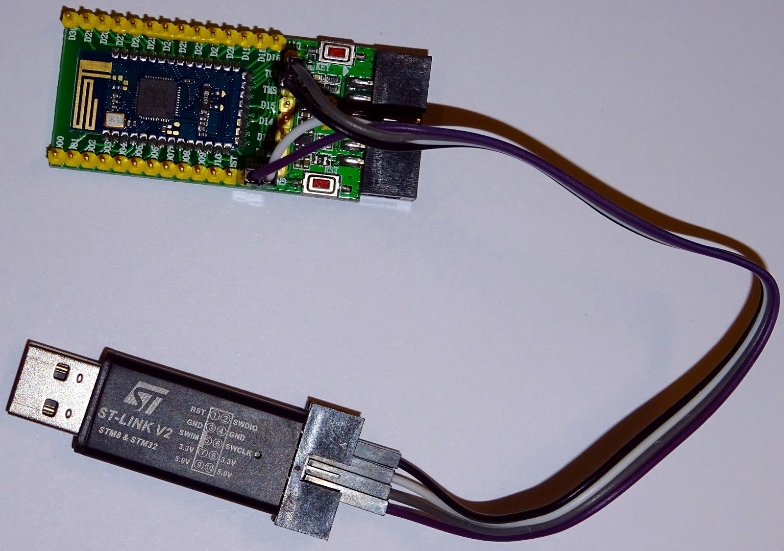 pcbreflux: nRF52832: first steps with ST-Link V2 and openocd