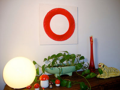 Now this one (above) is actually done on a piece of wood vs. the wall ...