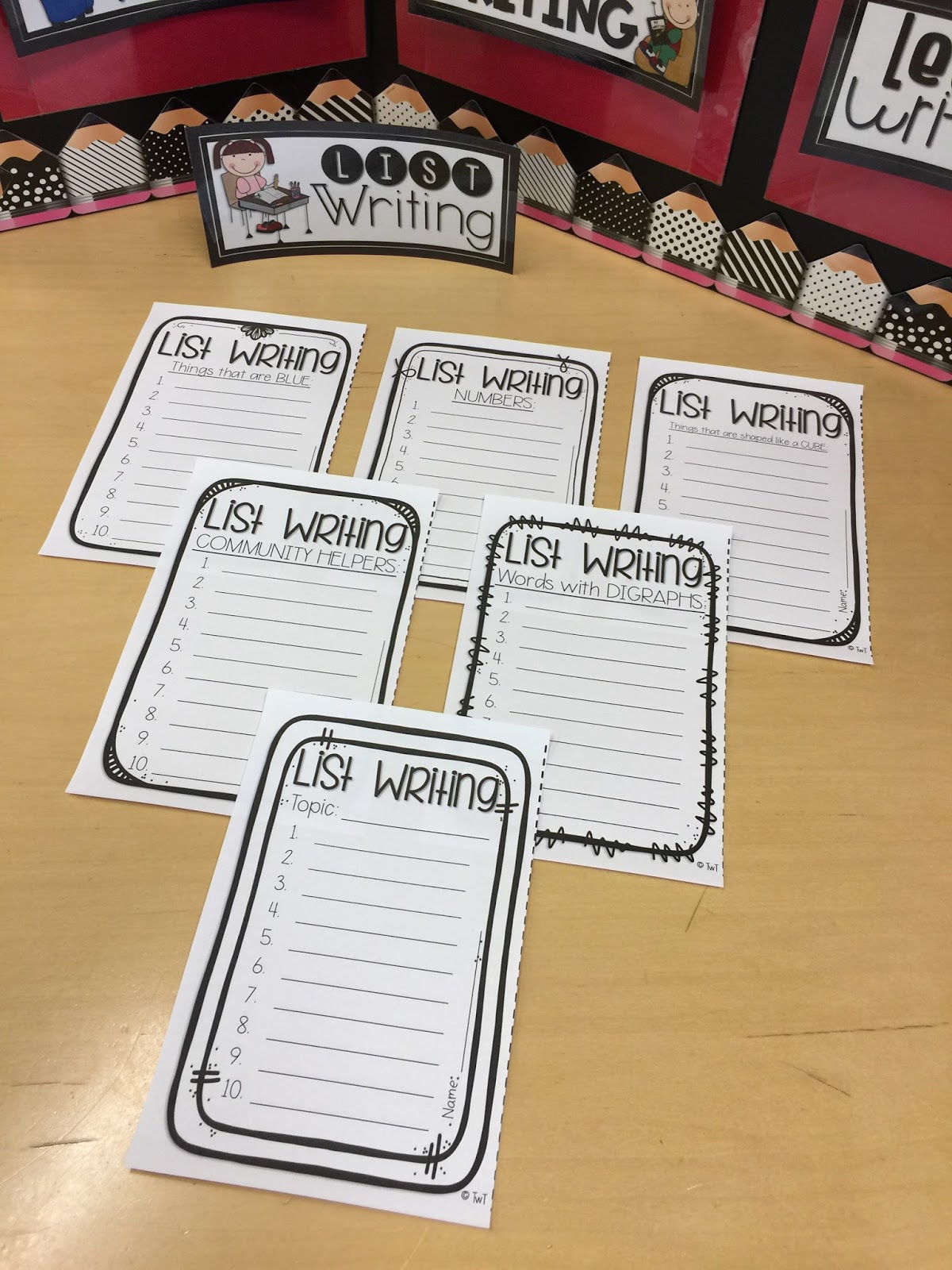 Teaching With Terhune: Writing Center Board with Tons of Activities for ...