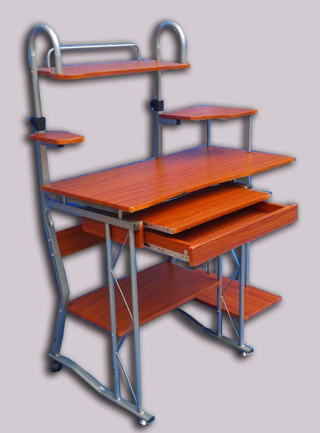 KOMPJUTERSKI STOLOVI: STOLOVI DRVO - METAL