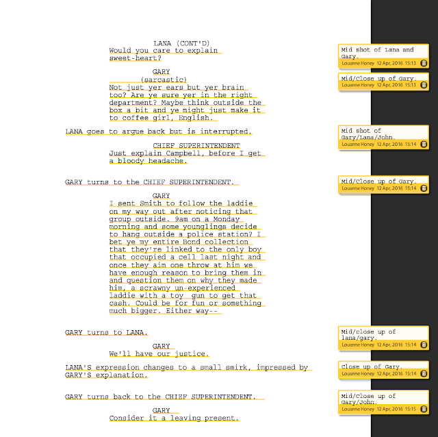 Unit 11 : 11.3 Shooting Script