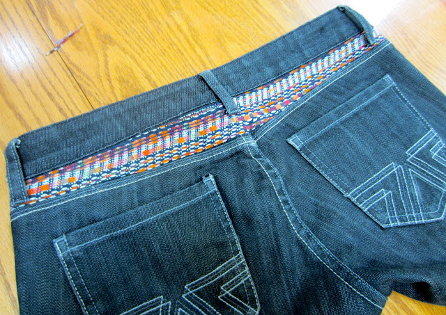 Staying Steyn: Tutorial: Tribal Print Denim Shorts