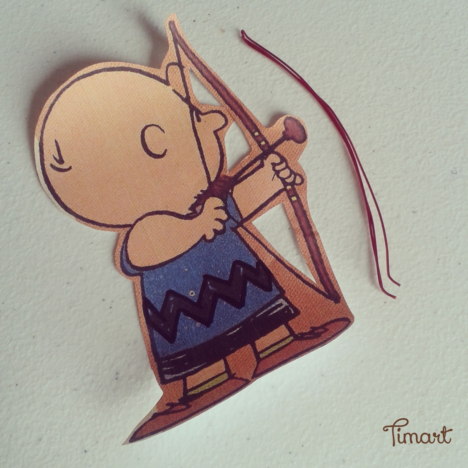 Timart: Guirlanda Charlie Brown e Snoopy - Arqueiro