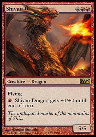 Magic the Gathering Custom Cards: Shivan Dragon
