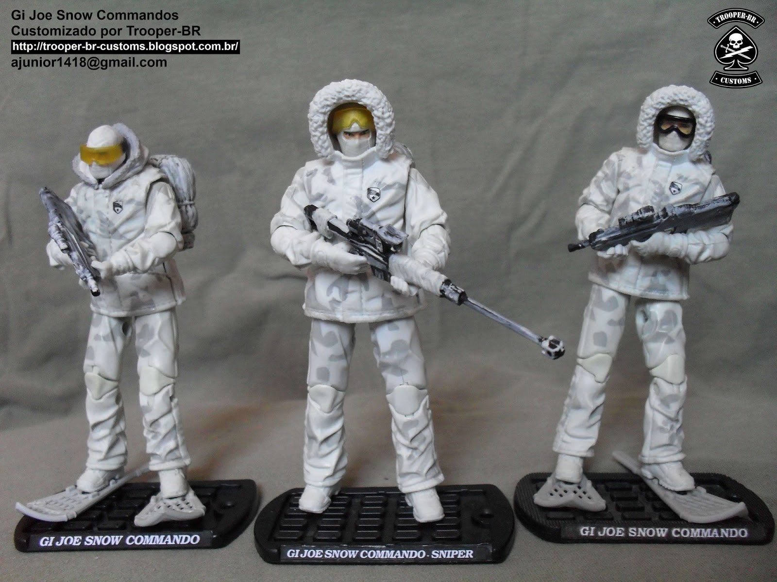Gi joe Custom Action Figures: Gi Joe Snow Commandos (ROC)