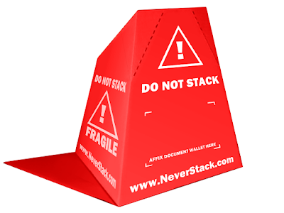 NEVER STACK! - Do Not Stack Pallet Cones (UK)