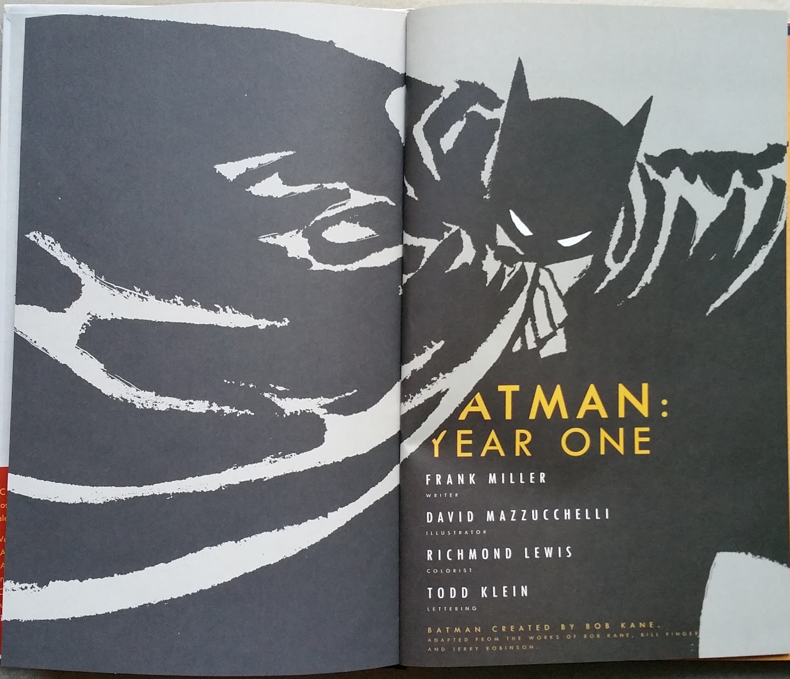 my absolute collection: Batman Year One Absolute Edition