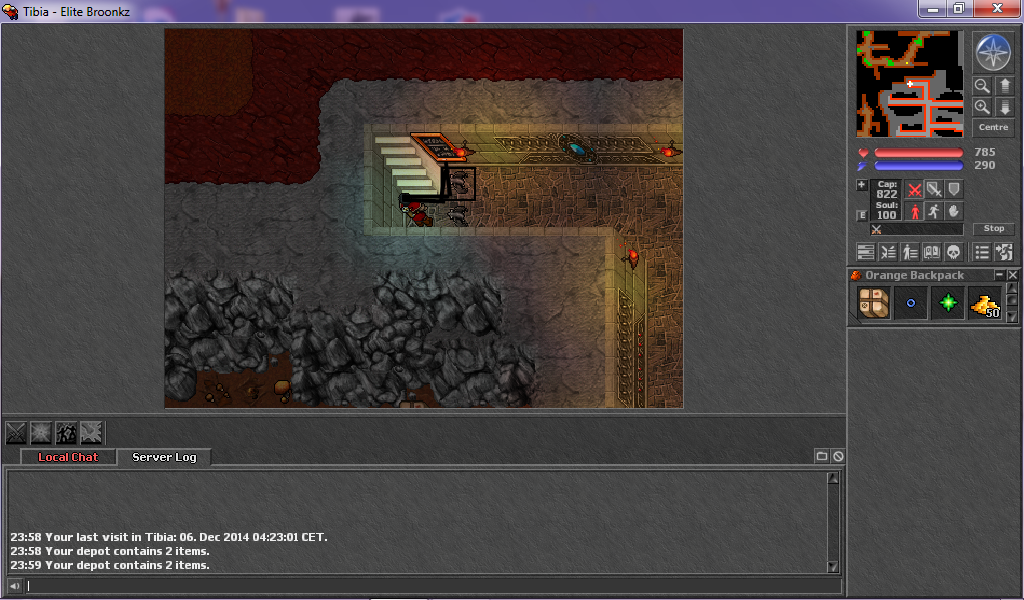 Tibia Dicas: Treinando Nos Dwarf ( Torre ) Kazordoon.