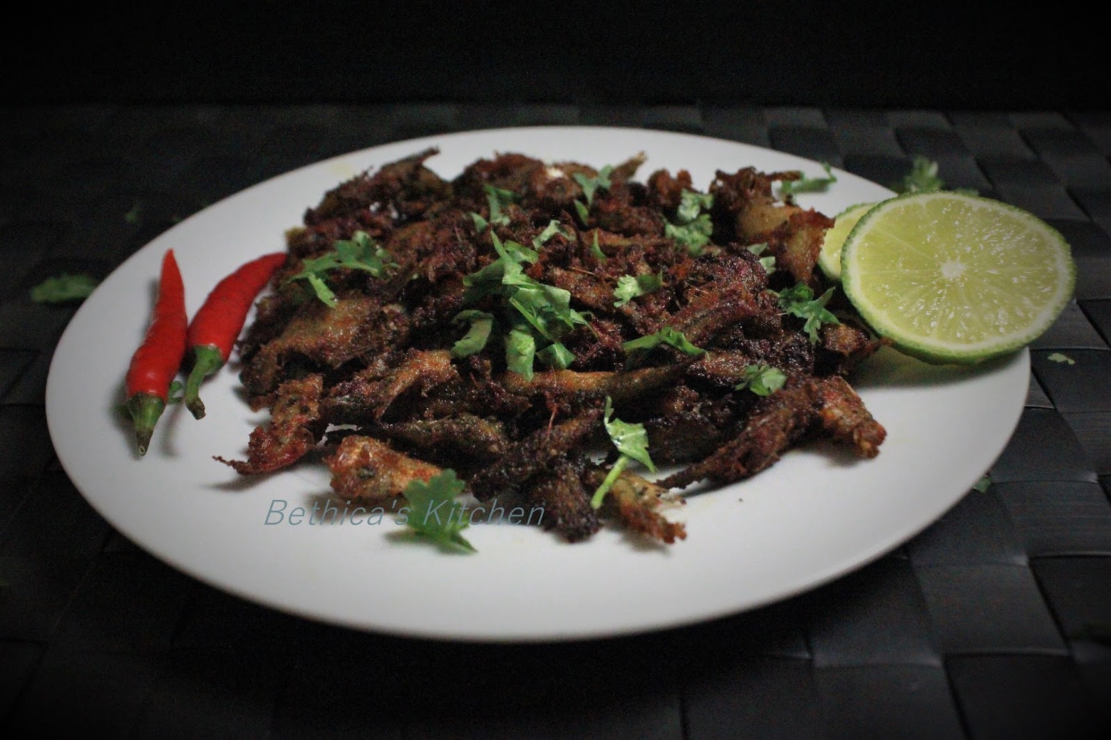 Bethica's Kitchen Flavours: Anchovies Fish Fry