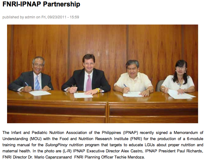 Chronicles of a Nursing Mom: The Real Score - FNRI Survey