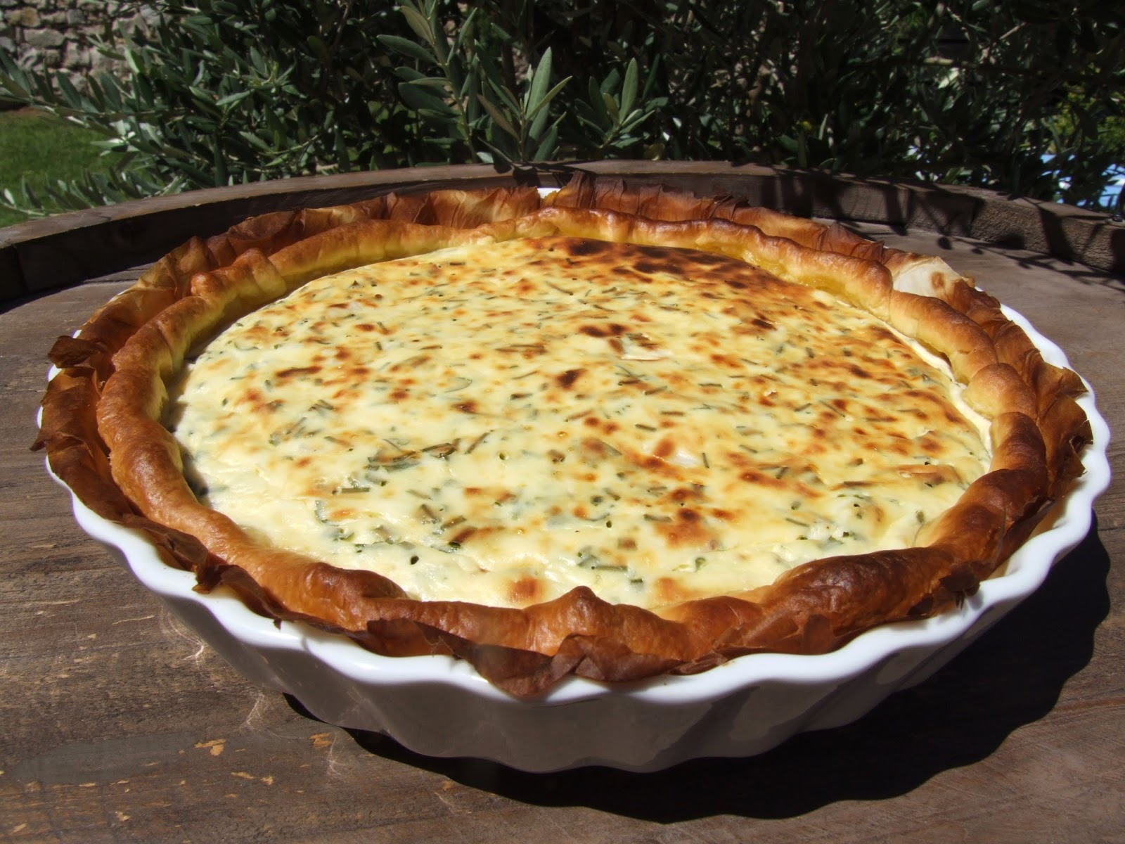 COOKING JULIA : TARTE À LA RICOTTA ET AUX FINES HERBES