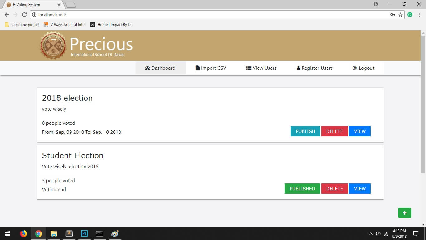 Web-Based School E-Voting System PHP | IT CS Project