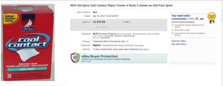 eBay Selling Coach: eBay Seller Success Story - Old Spice Cool Contact ...