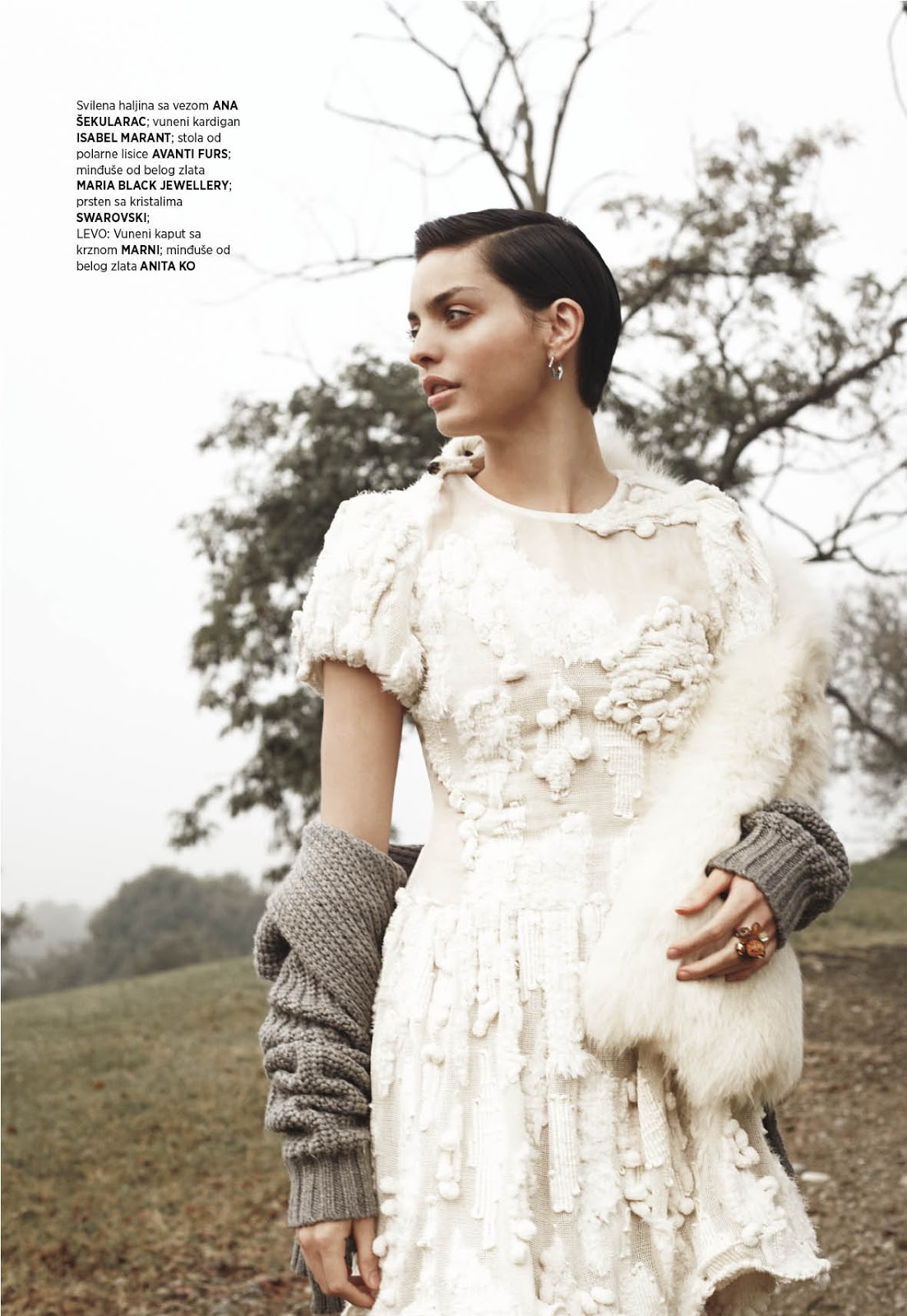 Kit Reeve in Harper's Bazaar Serbia January 2015 by Fabrizio Scarpa