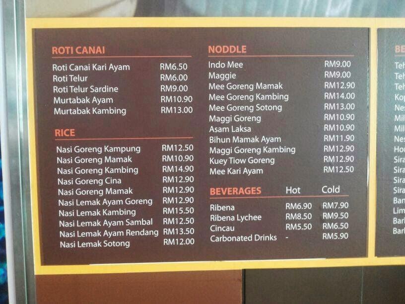 SENARAI HARGA MAKANAN DI CAFE KLIA 2 (Jangan sembarangan makan) | AKU ...