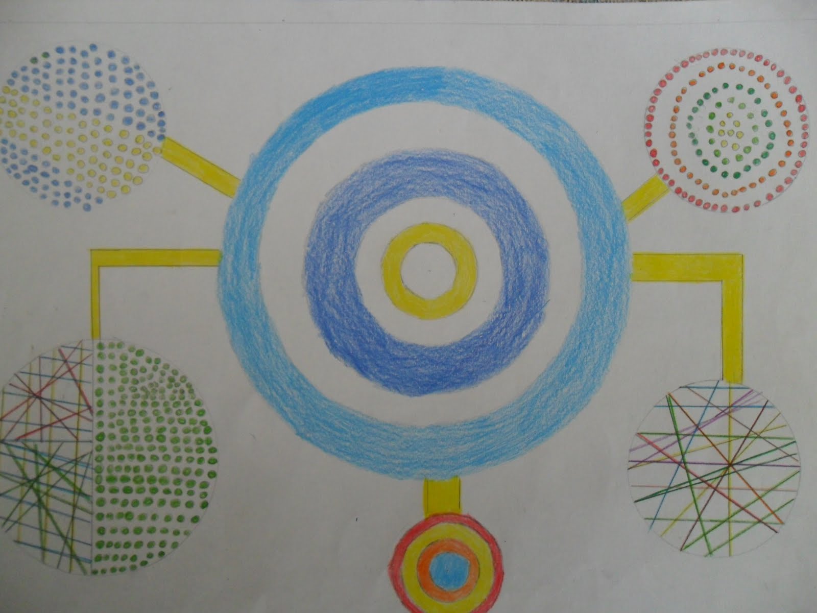 ARTE Y PLASTICA: Composicion con Circulos
