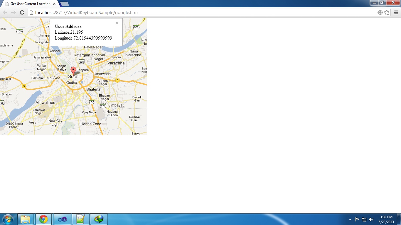 How To Show User Current Location on Google Map using Geo Location API ... How To Show User Current Location on Google Map using Geo Location API ...