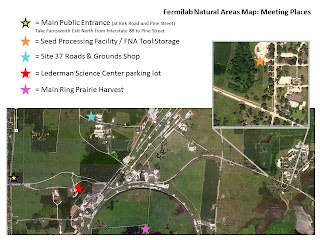 Fermilab Natural Areas: FNA Map of Meeting Places